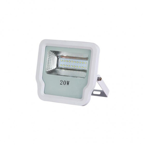 ΠΡΟΒΟΛΕΑΣ LED SMD 20W IP65 85-265V 4000K ΑΣΠΡΟΣ PRO