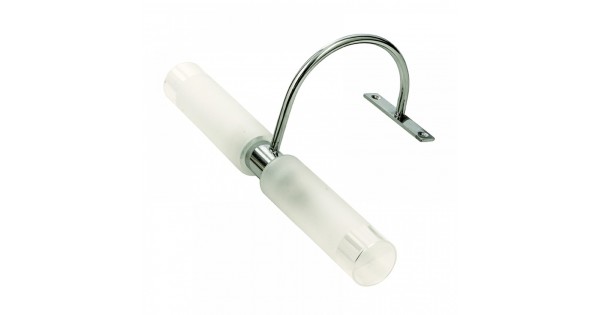 Φωτιστικό μπάνιου από χρώμιο μέταλλο και αμμοβολή γυαλί 2XG9 1046 INLIGHT